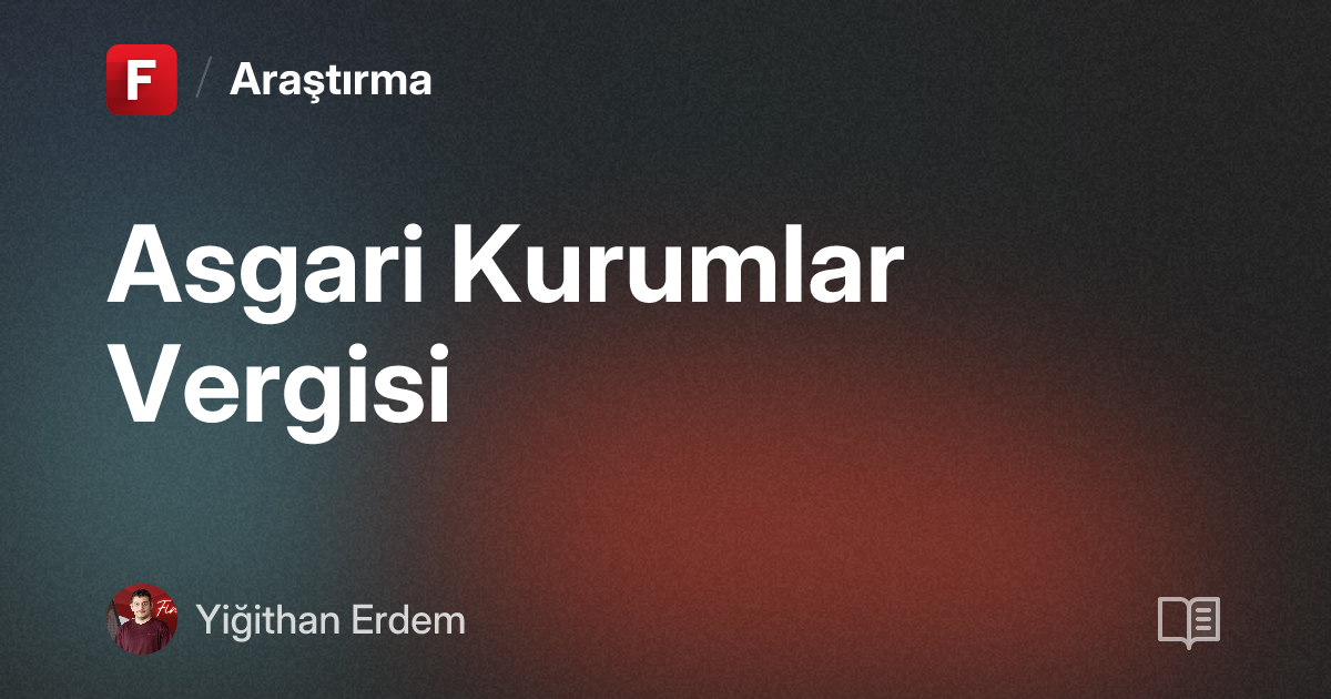Asgari Kurumlar Vergisi