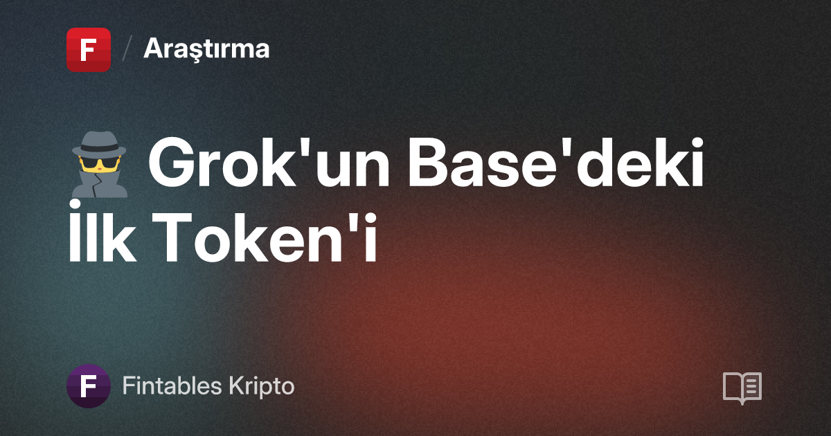 🕵️‍♂️ Grok'un Base'deki İlk Token'i