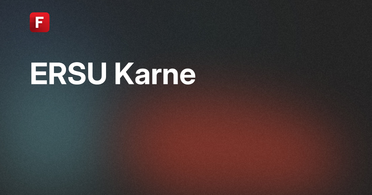Ersu Meyve ve Gıda Sanayi A.Ş. (ERSU) Karne